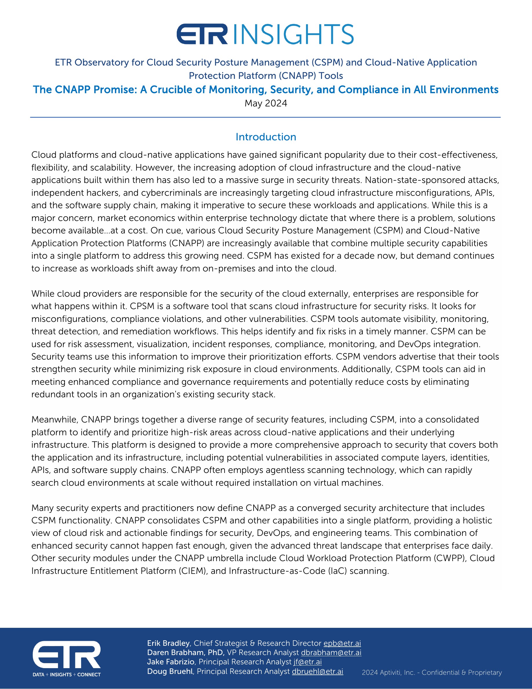ETR Observatory for CSPM and CNAPP tools.pdf